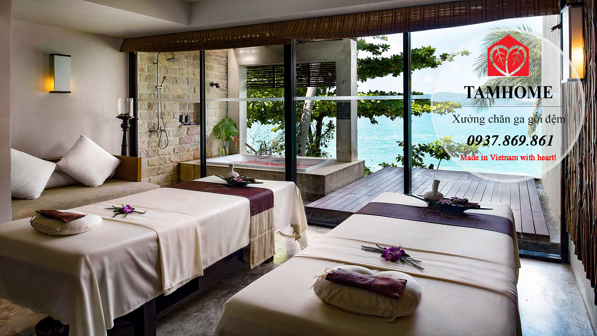 Chăn ga gối đệm spa - Xưởng Chăn Ga Gối Đệm